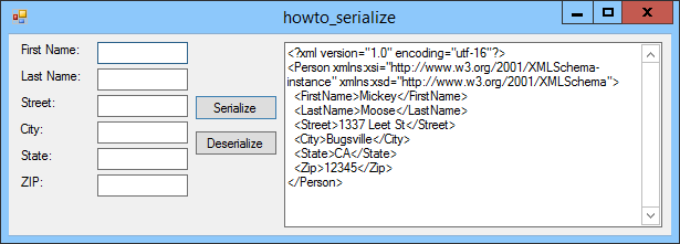 C Helper Serialize And Deserialize Objects In C 